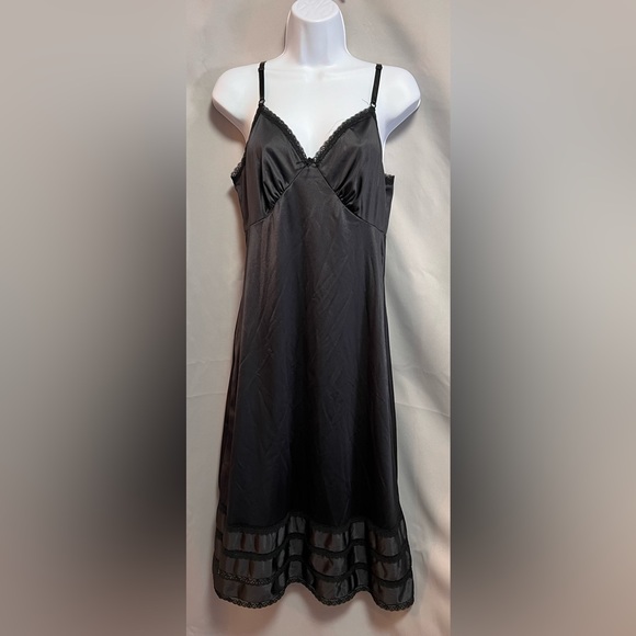 Sears | Intimates & Sleepwear | 7s Vintage Slip Sears Black Underslip ...